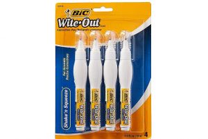 So...What's Best: Correction Tape vs Correction Fluid vs White Out Pen